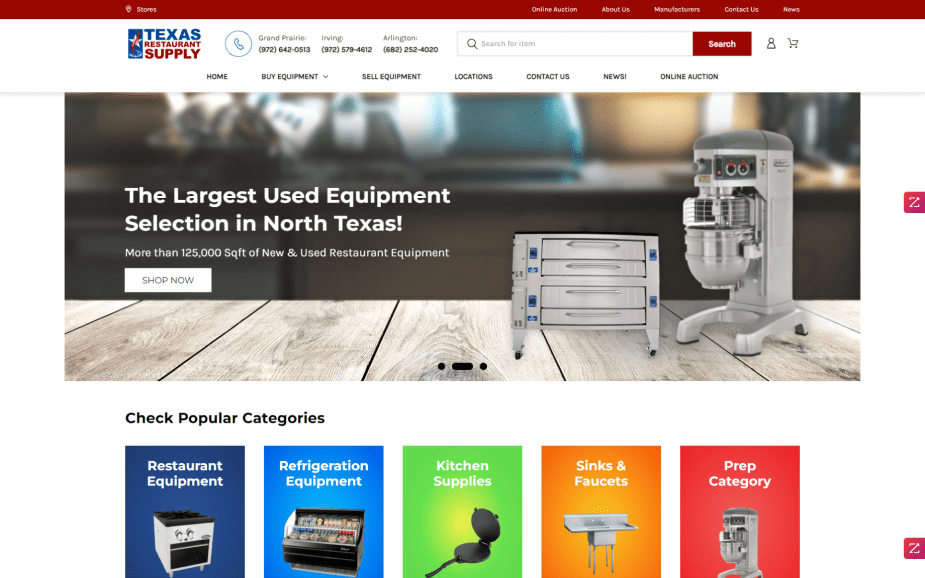 Texas Restaurant Supply | ioVista
